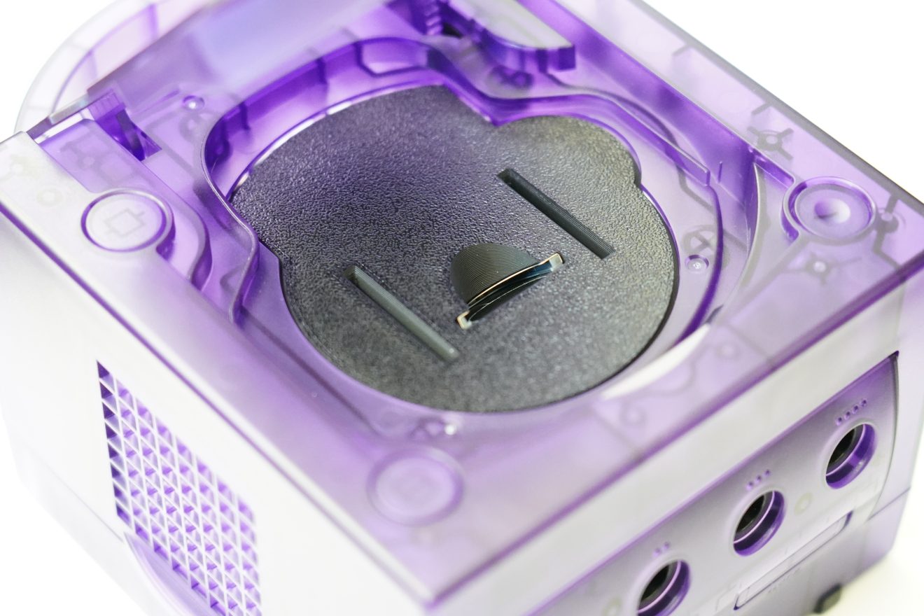 GameCube Transparent Purple with BlueRetro, GC Loader, GCDual HDMI Mod ...